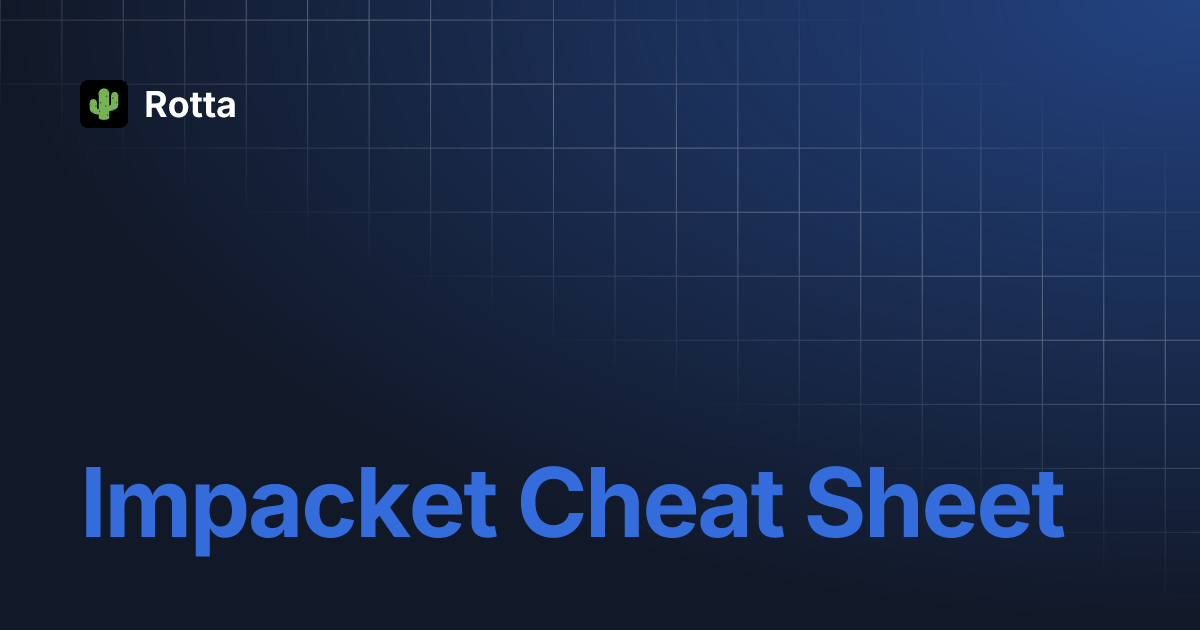 Impacket Cheat Sheet Rotta